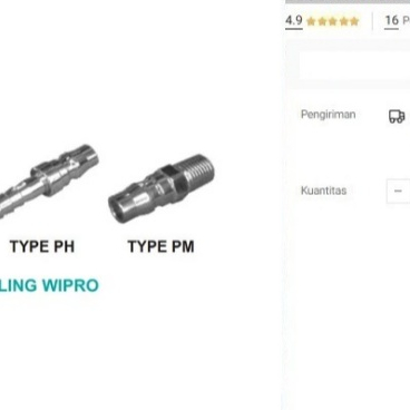 Jual SH-20 Quick Coupler Compressor Angin Kompresor Coupling SH20 SH 22 ...