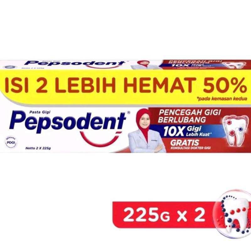 Jual pepsodent 225x2 gram pepsodent isi 2 pasta gigi | Shopee Indonesia