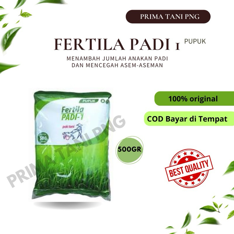 Jual fertila padi 1 500gr / Pupuk Fertila Padi 1 isi 500gr / Untuk ...