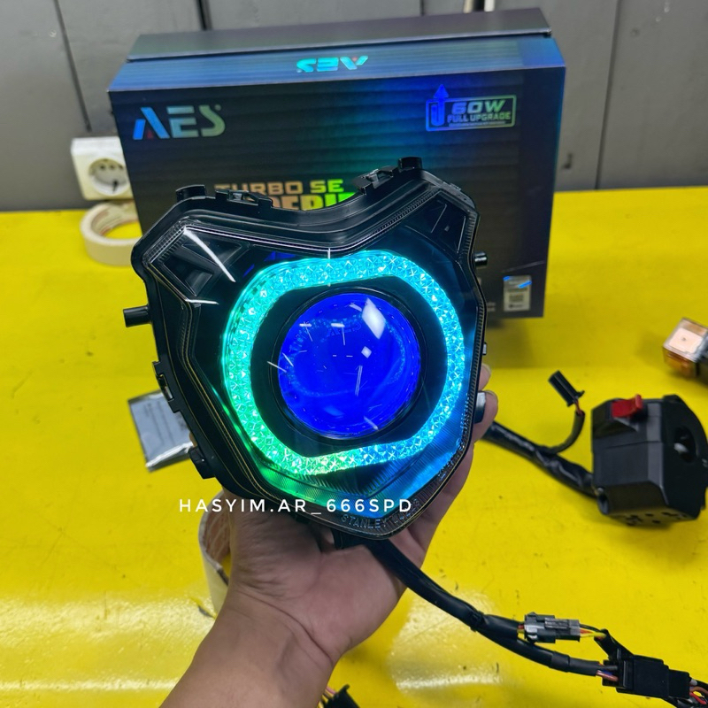 Jual Lampu Biled CRF Shroud RGB Akrilik 5D AES Turbo Experience V1 / V2 ...