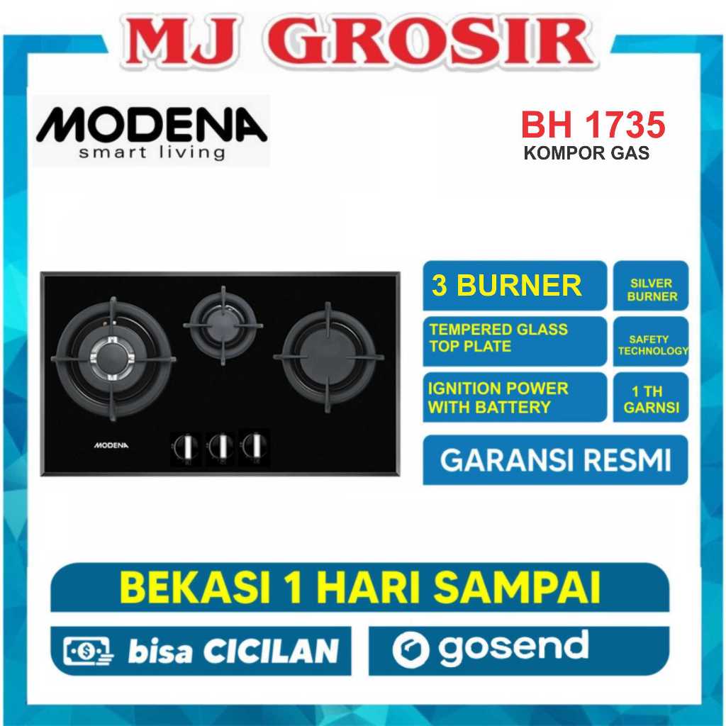 Jual KOMPOR 3 TUNGKU MODENA BH 1735 / PX 0711 KOMOPOR TANAM | Shopee ...
