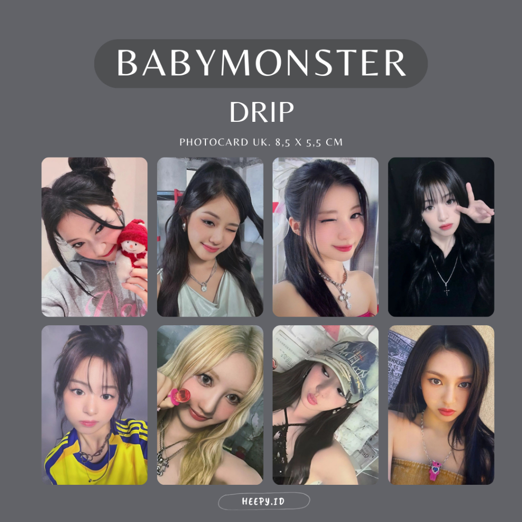 Jual [BM] UNOFFICIAL PHOTOCARD BABYMONSTER DRIP | Shopee Indonesia