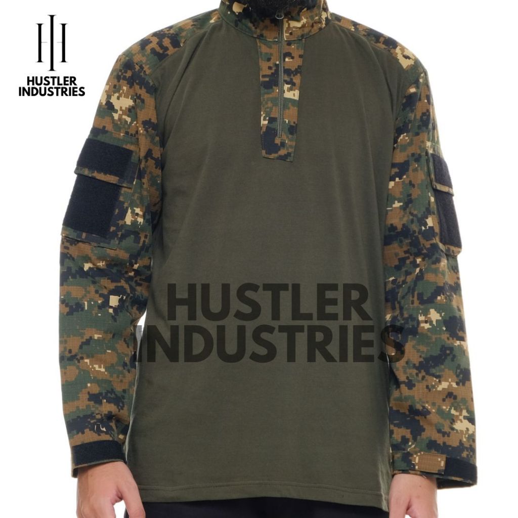 Jual KAOS BDU KOMBINASI SHIRT TACTICAL OUTDOOR LENGKAP KERAH TURTLE ...