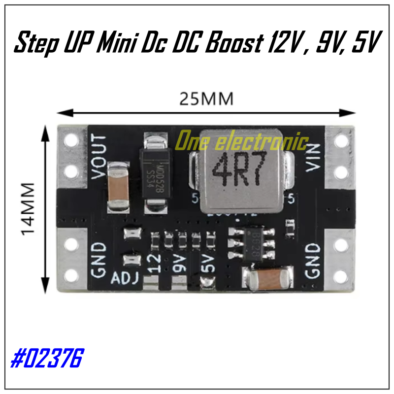 Jual XL3608 Step Up Mini DC DC Boost Pilihan Output 5V 9V 12V kit ...