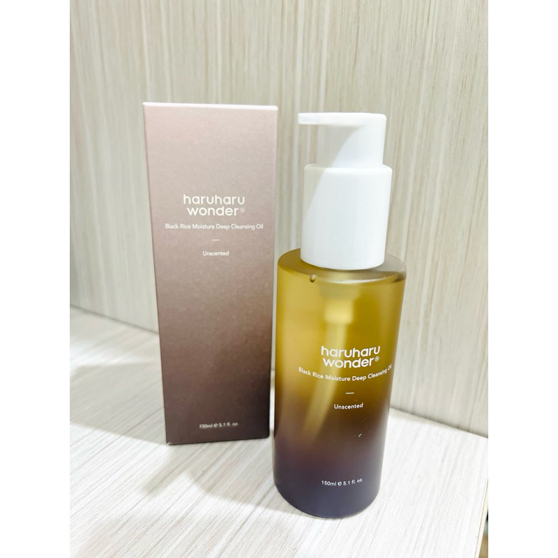Jual Haru Wonder Deep Cleansing Oil Unscented Black Rice Moisture ...