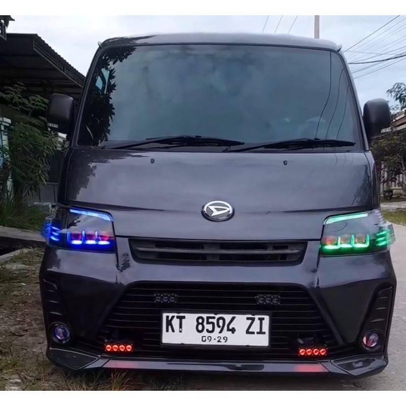 Jual Headlamp Custom Granmax Full Slime Frame dan Full RGB | Shopee ...