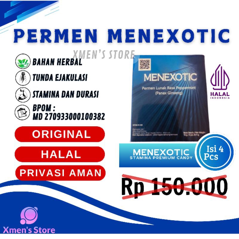 Jual Permen Rasa Mint MenExotic Isi 4 Original. Gojek dan Grab Instan ...