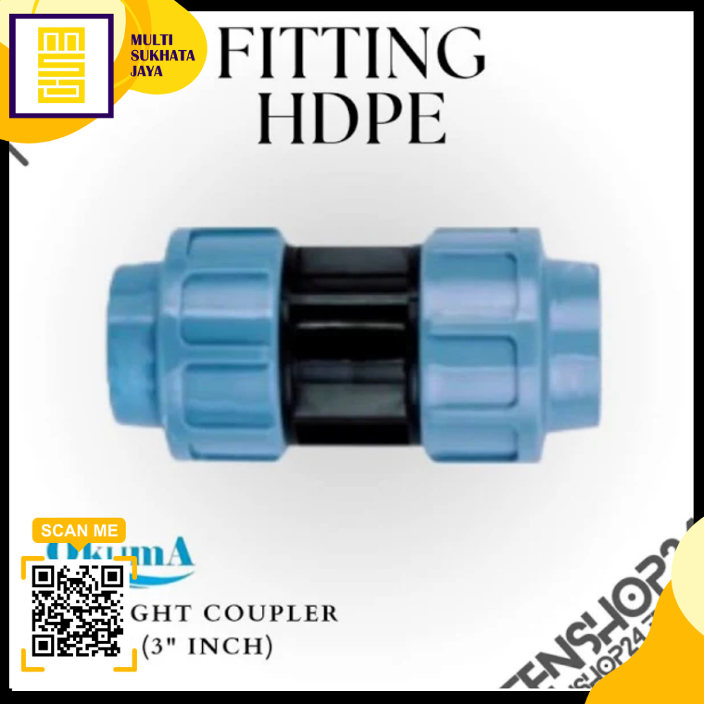 Jual Coupling Coupler Shock Hdpe Compression 90mm 3 Inch | Shopee Indonesia