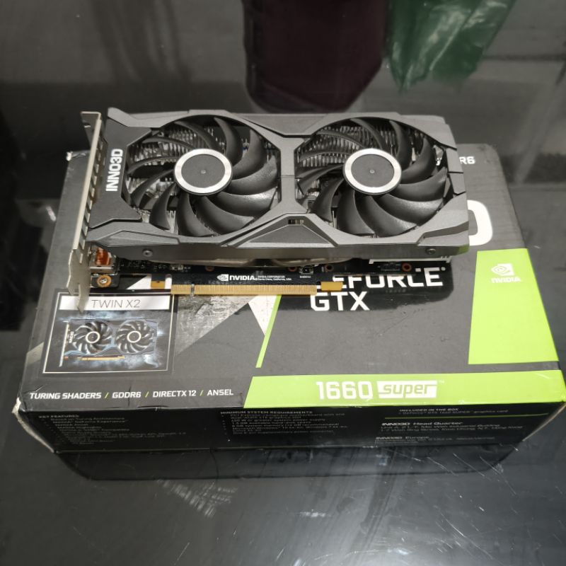 Jual VGA GTX 1660 SUPER 6GB DDR6 INNO3D LENGKAP BOX | Shopee Indonesia