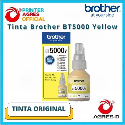 Jual BROTHER TINTA PRINTER BT-5000 YELLOW BT 5000 ORIGINAL | Shopee ...