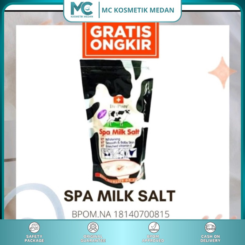 Jual DR PURE-SPA MILK SALT 500 GR (REFILL)-Garam campuran lulur ...