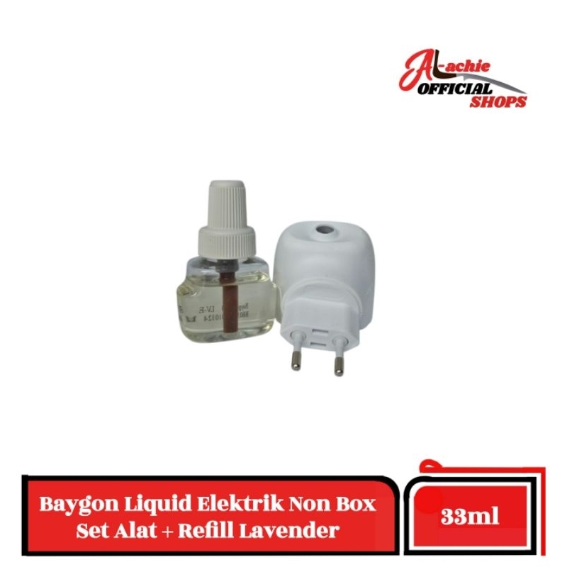 Jual Baygon Anti Nyamuk Liquid Elektrik Wangi Lavender Non Box Alat + Refill 33ml | Shopee Indonesia