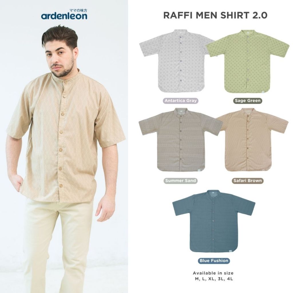 Jual ARDENLEON Atasan Pria Raya Raffi Men Shirt | Shopee Indonesia