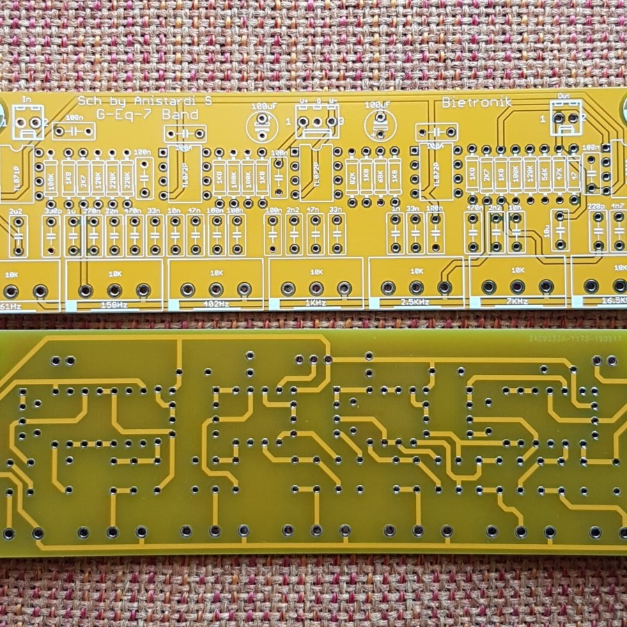 Jual PCB EQUALIZER 7 BAND Dual OpAmp | Shopee Indonesia