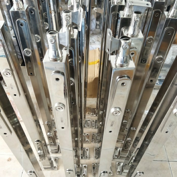 Jual Tiang railing tangga stainless railing tangga kaca hollow kotak ...