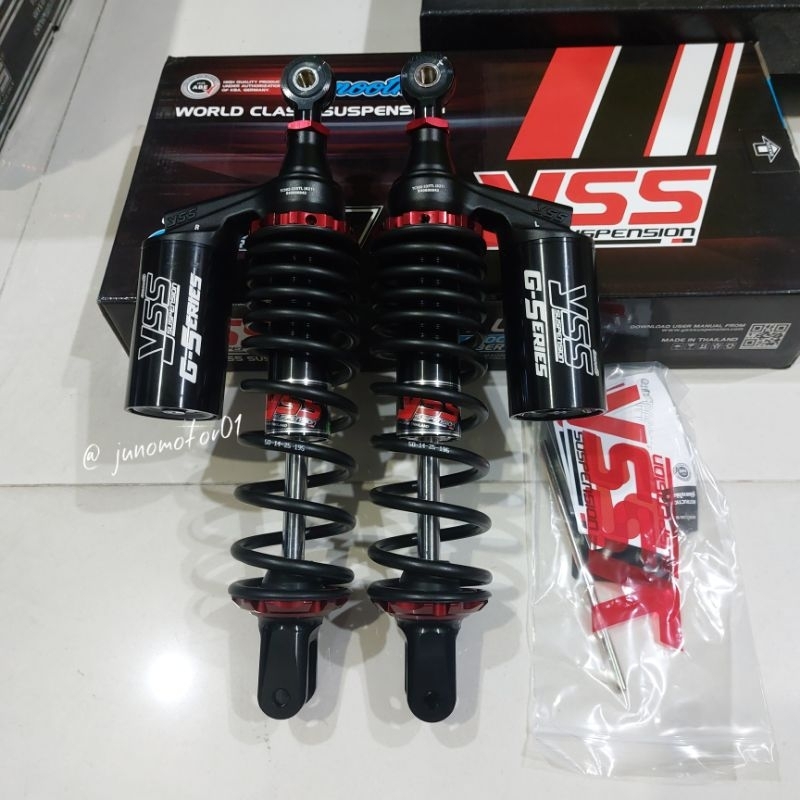Jual Shock Breaker yss g plus smooth black series original nmax old ...