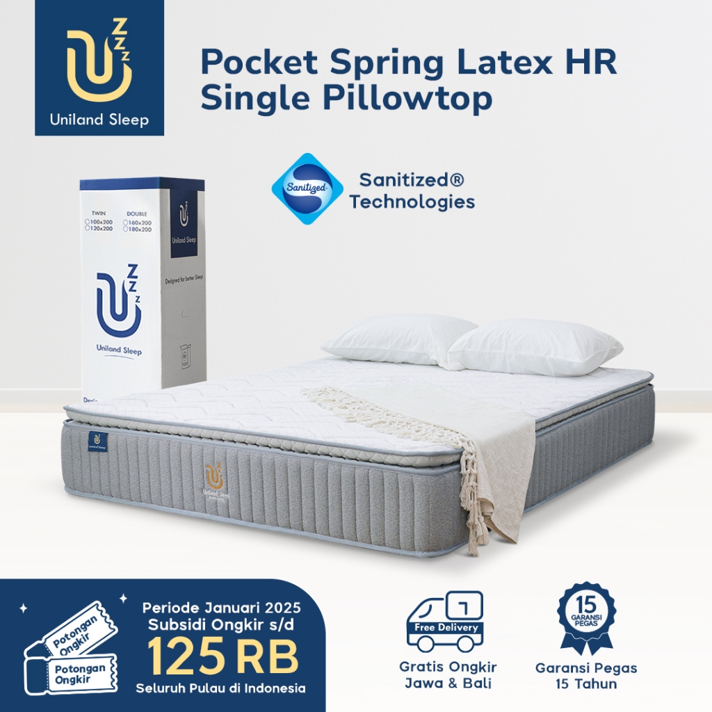 Jual Uniland Sleep 160x200 / Queen Size / Ukuran No 2 / Kasur Busa ...