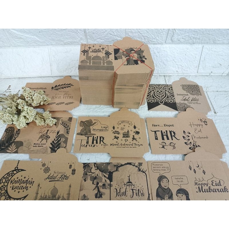 Jual angpao lebaran/amplop lebaran kraf 1kg masih lembaran(kurlab ...