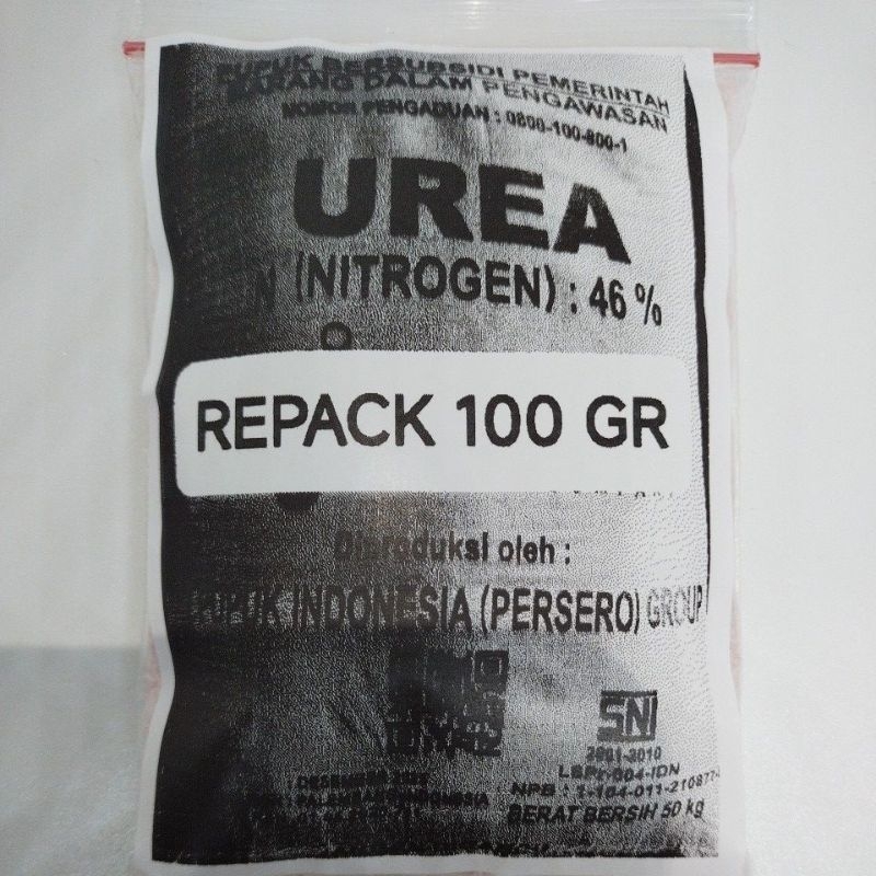 Jual Pupuk Urea Subsidi Isi 100 GR Kemasan REPACK Original 100 % ...