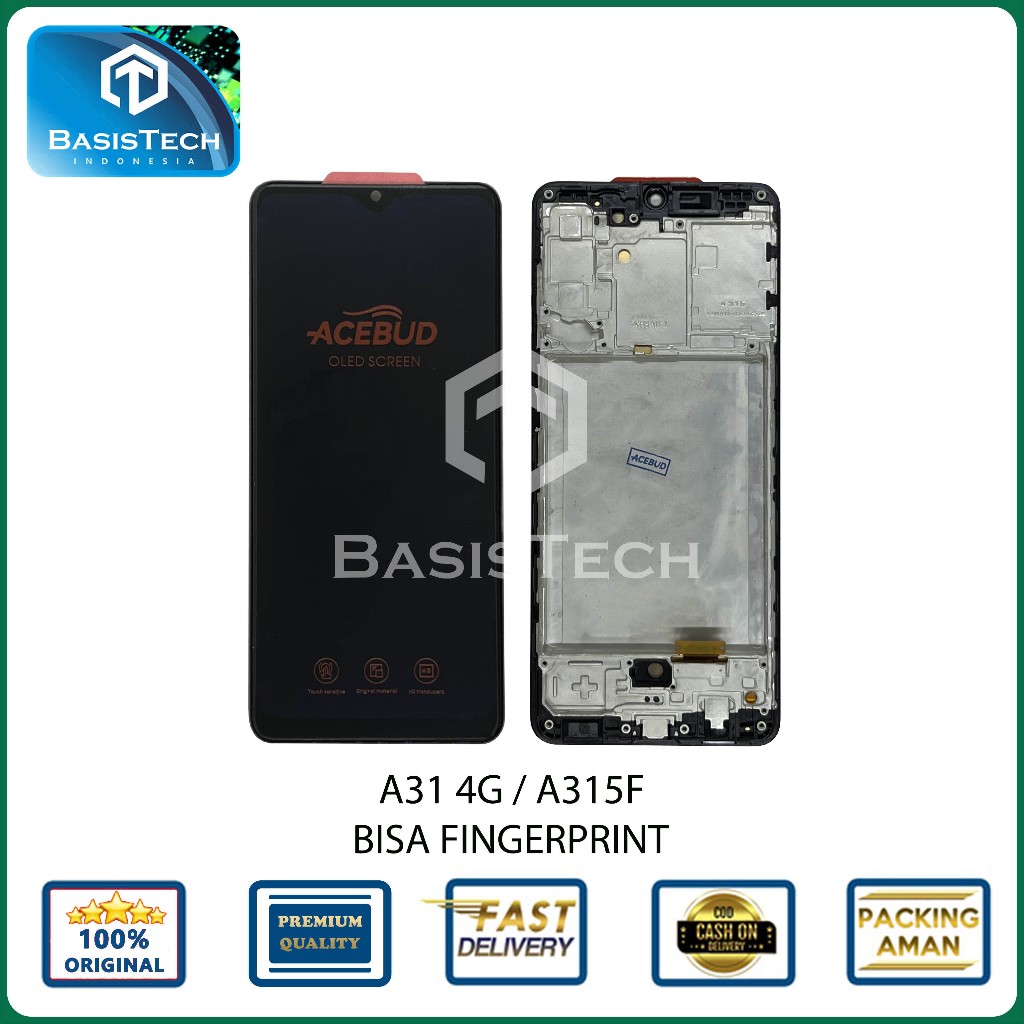 Jual LCD SAMSUNG A31 A315F OLED +FRAME - BISA FINGERPRINT - ACEBUD OLED SCREEN | Shopee Indonesia