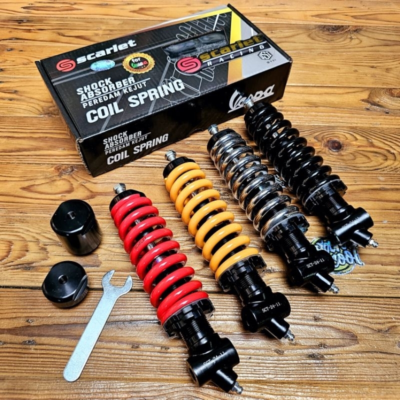 Jual Per Shock Depan Vespa Scarlet Racing Lebih Enak Suspensi Vespa ...