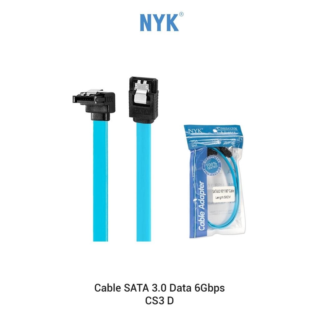 Jual NYK Kabel Data Sata Klip 3.0 Harddisk HDD SSD 6 Gbps | Shopee ...