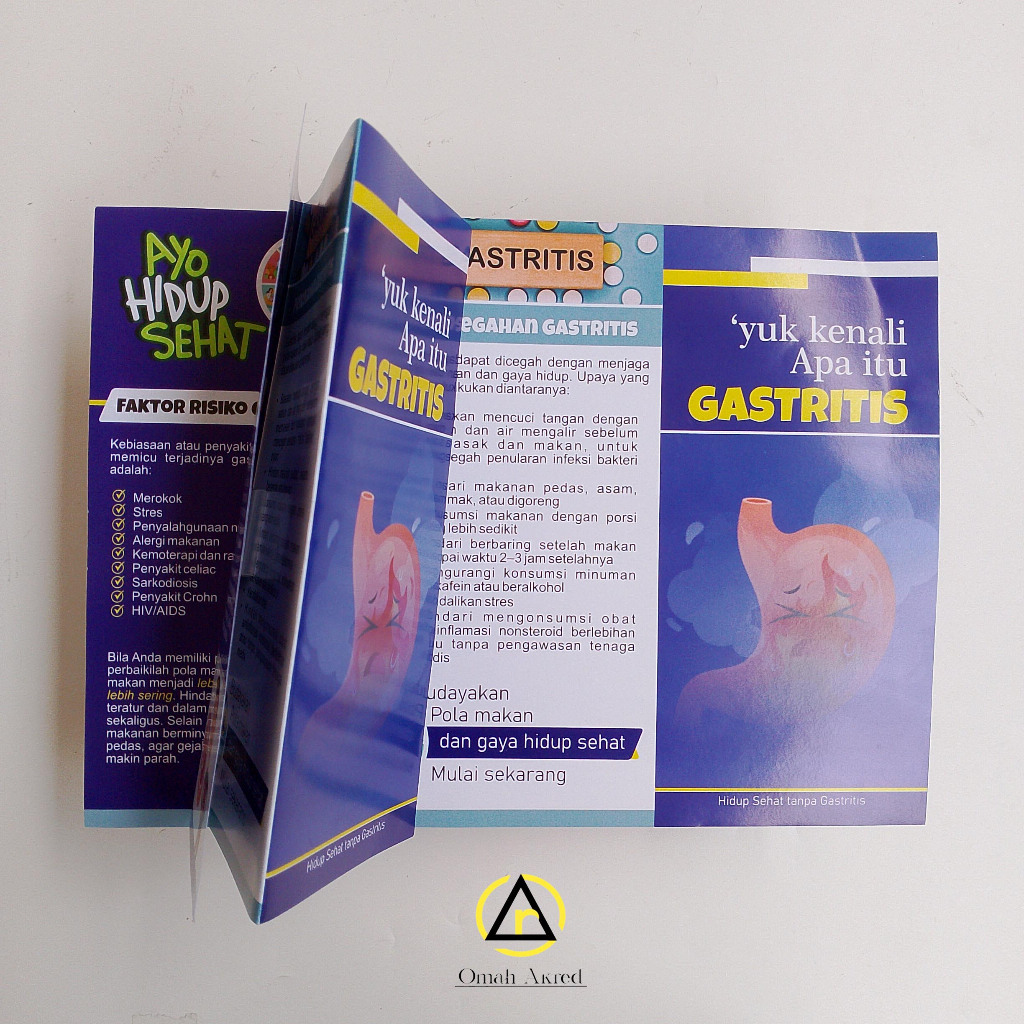 Jual Leaflet Gastritis - Leaflet Inflamasi lapisan Lambung - Leaflet ...