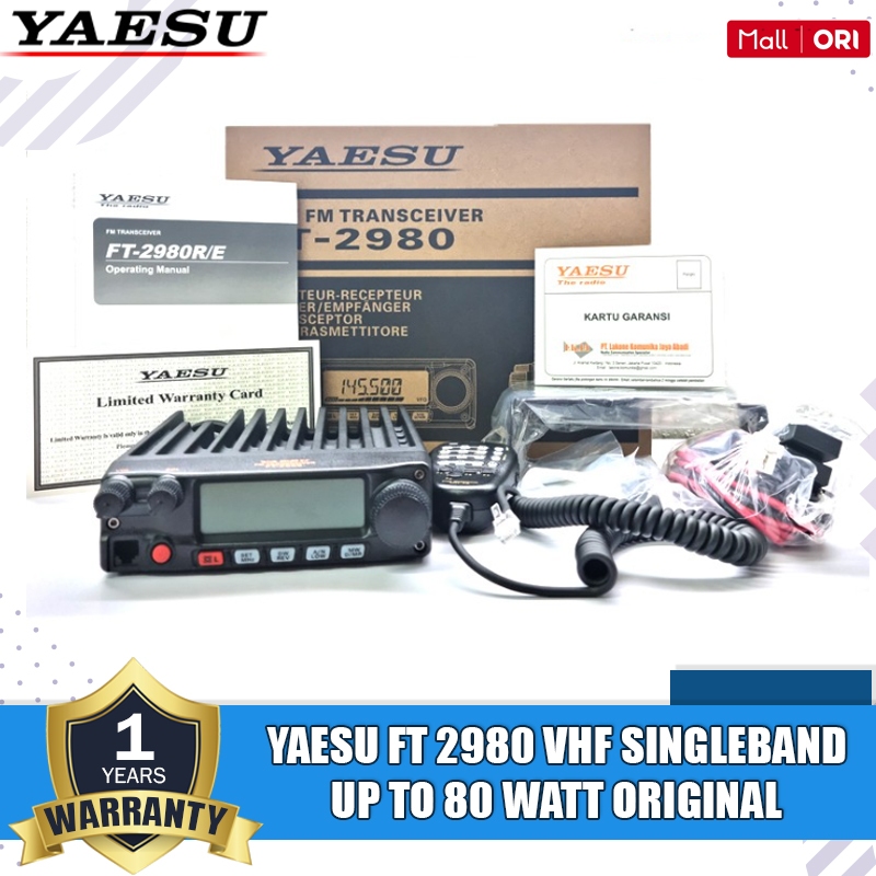 Jual YAESU Ft 2980 Vhf 80 Watt Ft2980 Ft-2980 Radio Rig Yaesu FT 2980 ...