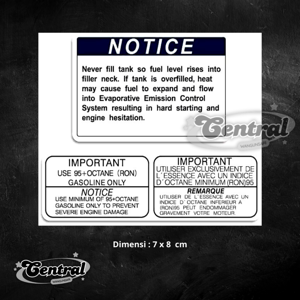 Jual Sticker Stiker Notice Sticker Cutting PREMIUM QUALITY | Shopee ...