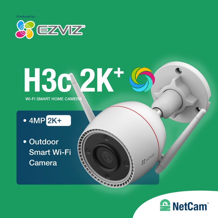 Jual EZVIZ H3C 2K+/4MP WIFI WIRELESS CAMERA CCTV OUTDOOR SMART IP ...