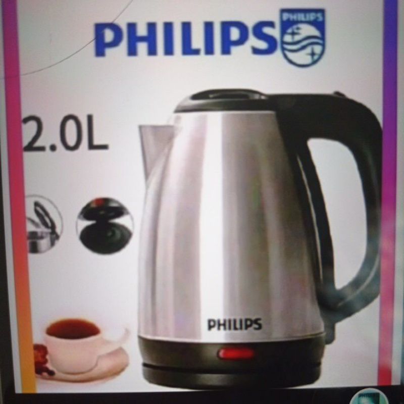 Jual kettle listrik Phillips stainless 1500w 2L | Shopee Indonesia