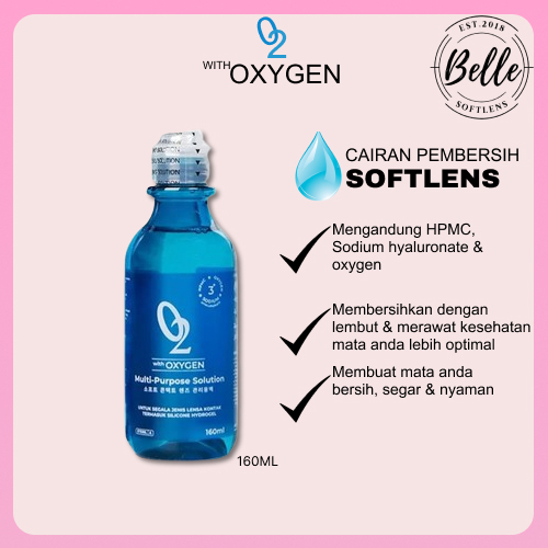 Jual CAIRAN SOFTLENS O2 160ml | Shopee Indonesia