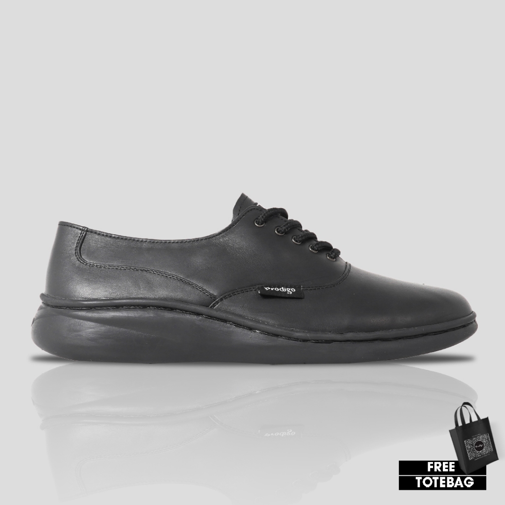 Jual Prodigo * Sepatu Kulit Pria Bongka Black I Sepatu Pantofel I ...