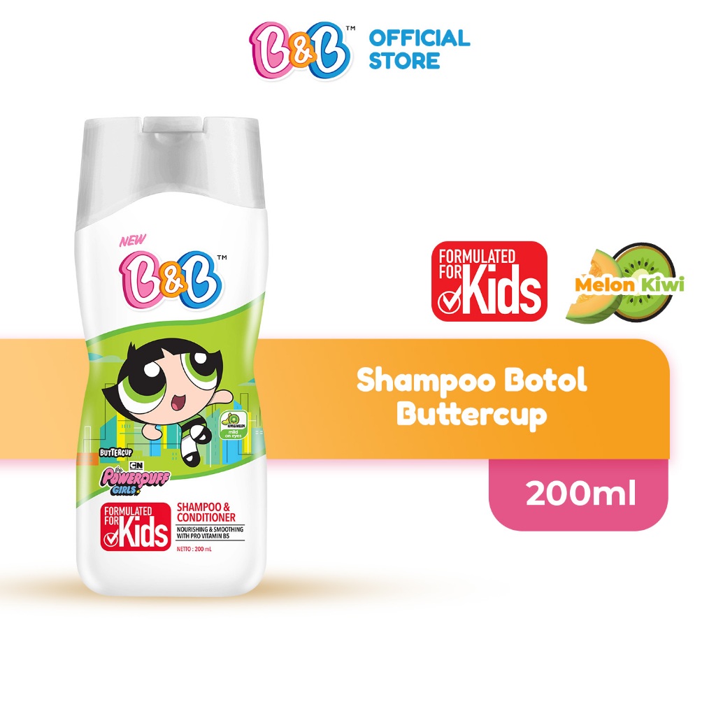 Jual B&B Shampoo Powerpuff Girls 200ml | Shopee Indonesia