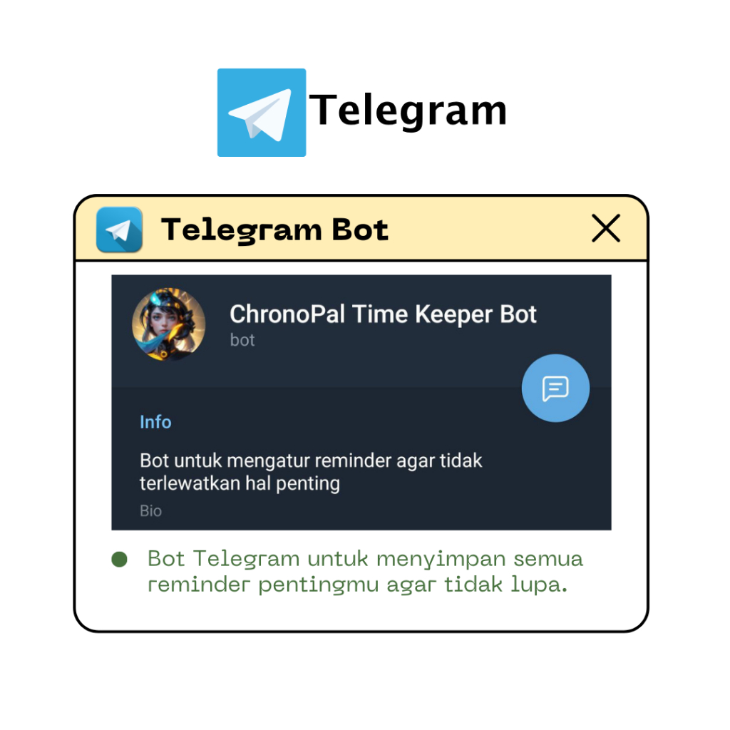 Jual Bot Telegram Pengingat/Timekeeper/Reminder | Shopee Indonesia