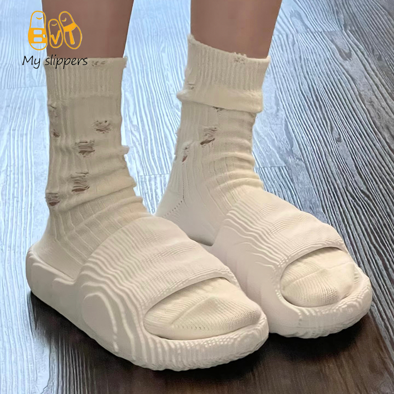 Jual MY SLIPPER Sandal Pria Wanita Karet Jelly Sendal Flat Selop Rumah ...