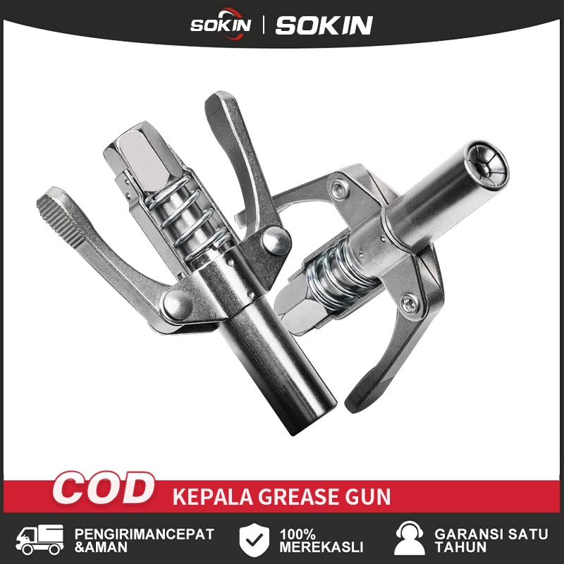 Jual SOKIN Grease Gun Grease Coupler Heavy Duty Dengan Handle Ganda ...