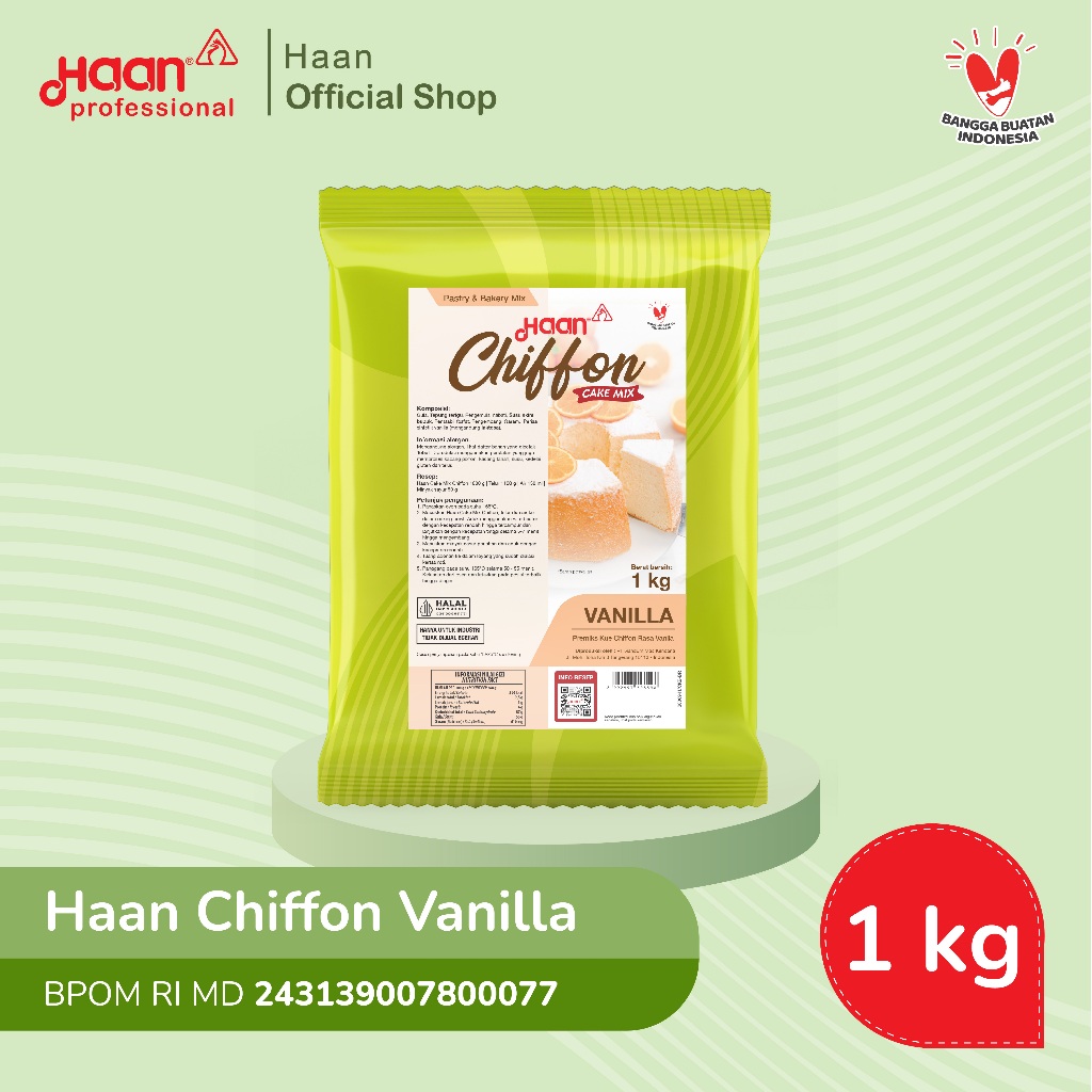Jual Haan Cake Mix Chiffon Vanilla 1Kg | Shopee Indonesia