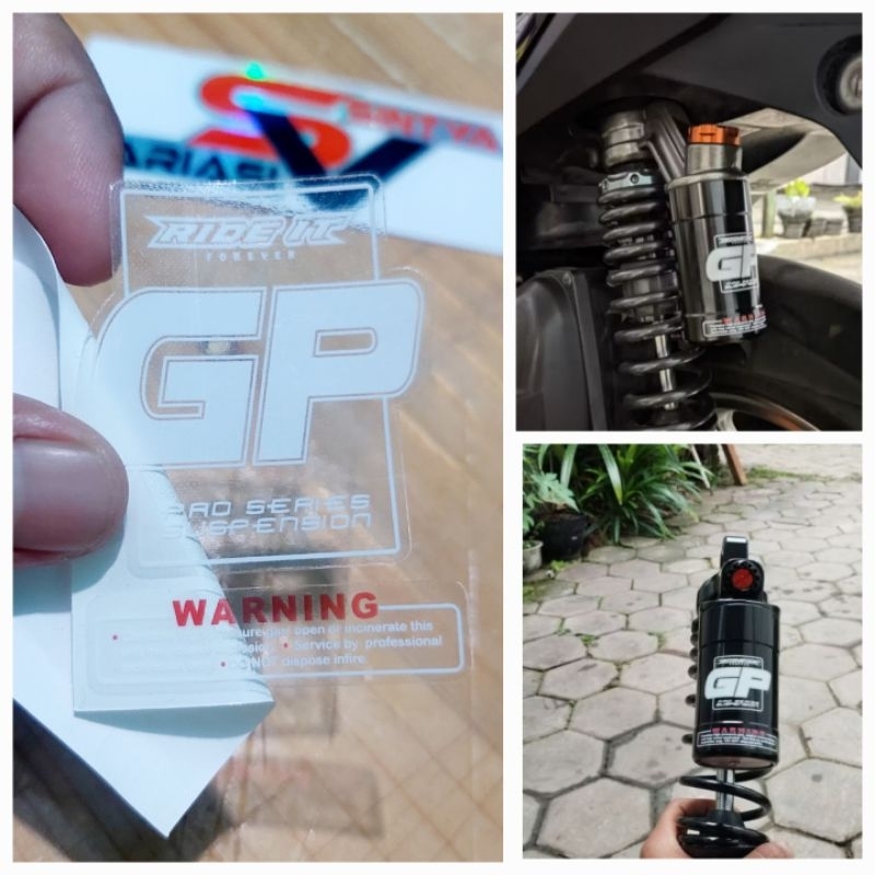 Jual STICKER TABUNG SHOCK SHOCKBREAKER BELAKANG LOGO GP PRO SERIES ...