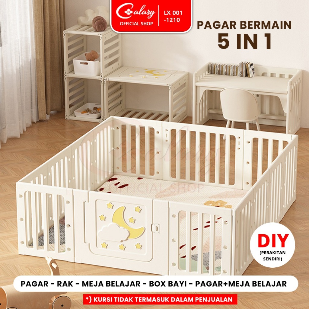 Jual 𝐂𝐀𝐋𝐀𝐑𝐘 Pagar Bayi Pagar Mainan Anak HDPE Multifungsi Bebas Pasang ...