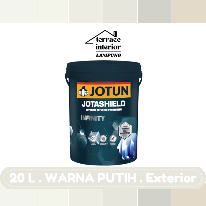 Jual Cat Tembok Jotashield Infinity Exterior Jotun warna Putih 20 L ...