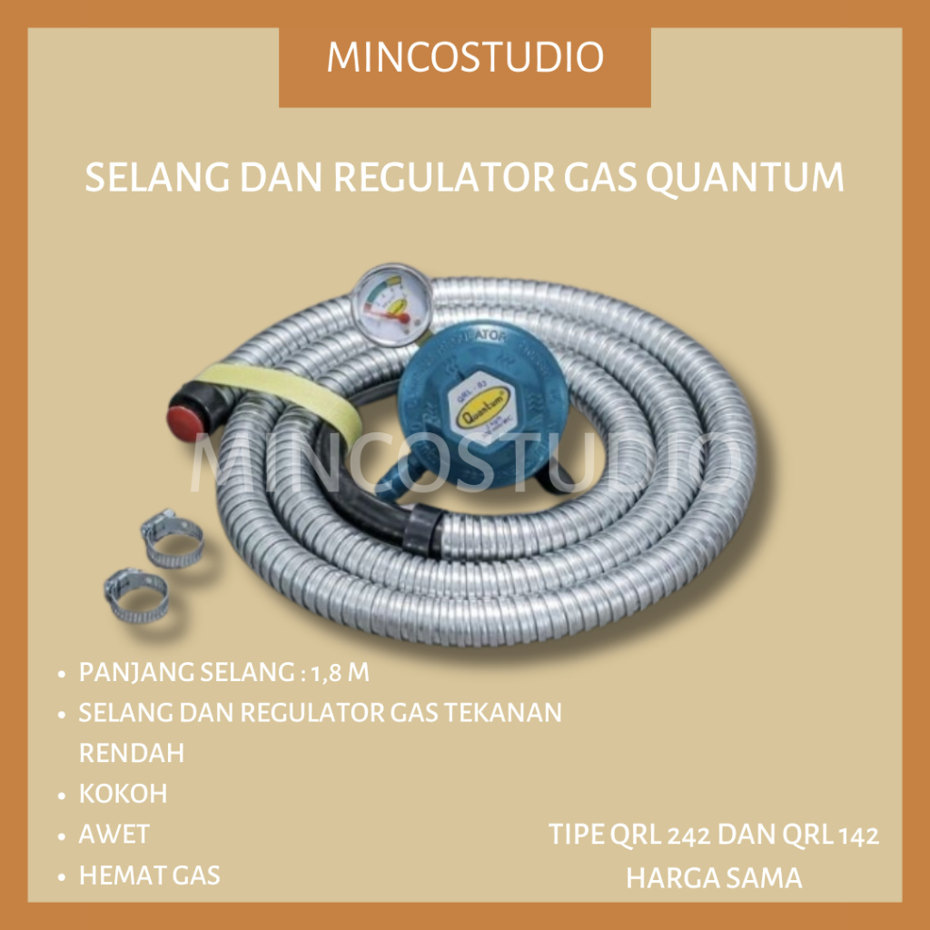 Jual SELANG REGULATOR QUANTUM / SELANG GAS QUANTUM / SELANG GAS QUANTUM ...