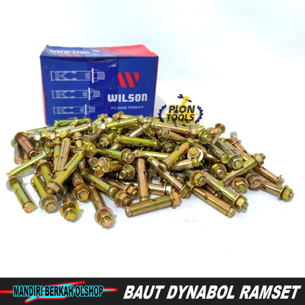 Jual RAMSET Baut Dynabolt 12 x 100 mm / Baut / Dinabolt / Dynabolt ...