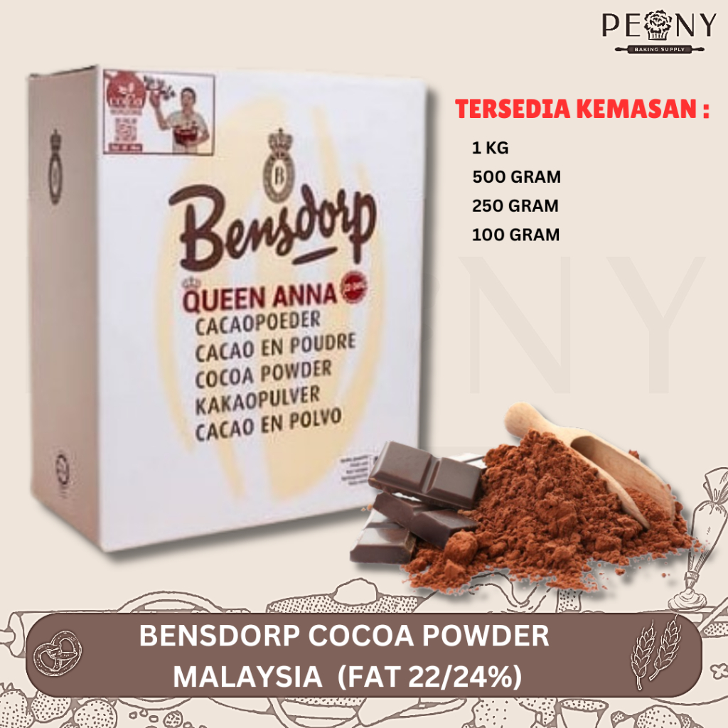 Jual BENSDORP QUEEN ANNA (MALAYSIA)/ COKLAT BUBUK KEMASAN REPACK (FAT ...