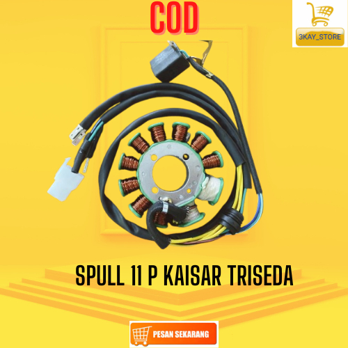Jual Spull 11 Pole Baut 3 Spull Pengapian Motor Roda Tiga Kaisar ...