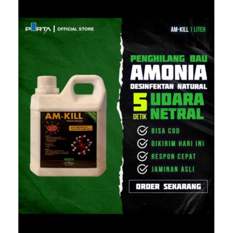 Jual AM KILL 1L PENGHILANG BAU AMONIAK KOTORAN AYAM PENGHILANG BAU KANDANG OBAT PENGHILANG BAU ...