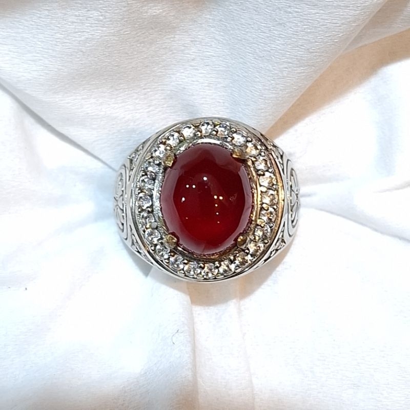 Jual Cincin Batu Red Baron Super Quality dan Super Kualitas Dim 10x12 ...