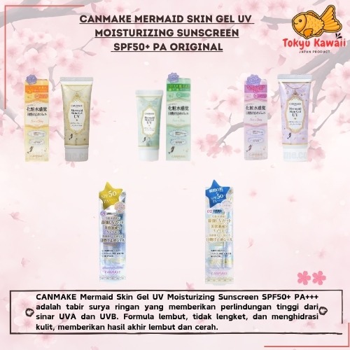 Jual Canmake Mermaid Skin Gel UV Moisturizing Sunscreen SPF50+ PA Original | Shopee Indonesia