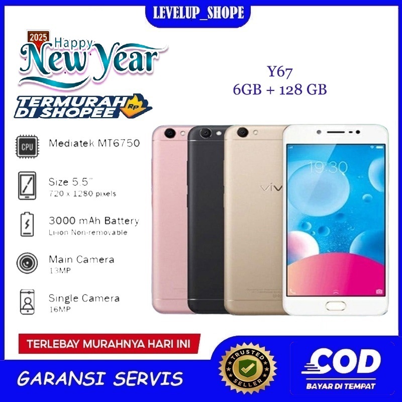 Jual VIVO TYPE Y67 RAM 6/128GB 4G Promo Special IMLEK 2025 | Shopee ...