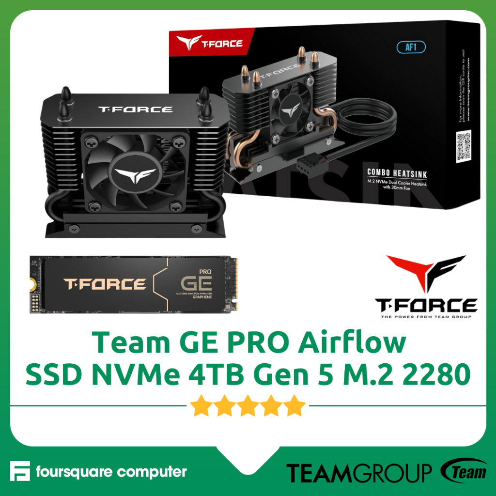 Jual Team T-Force GE Pro Airflow SSD NVMe 4TB Gen 5 M.2 2280 | Shopee ...